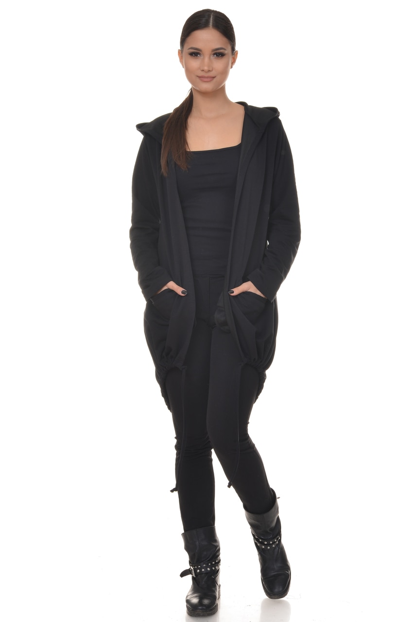 Hanorac negru unisex Natalee, L - eMAG.ro