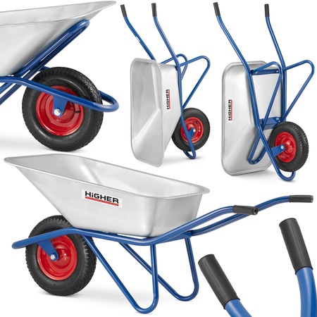 Roaba de gradina HIGHER 130L, capacitate 210kg, cu protectie pentru ...