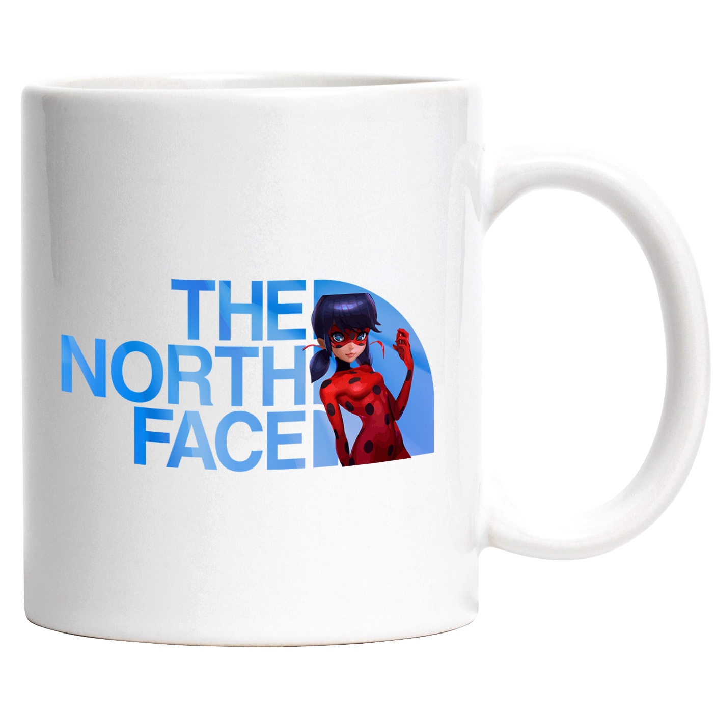 Lady Bug bögre, "The North Face" felirattal - 1. design, kerámia, 330ML ...
