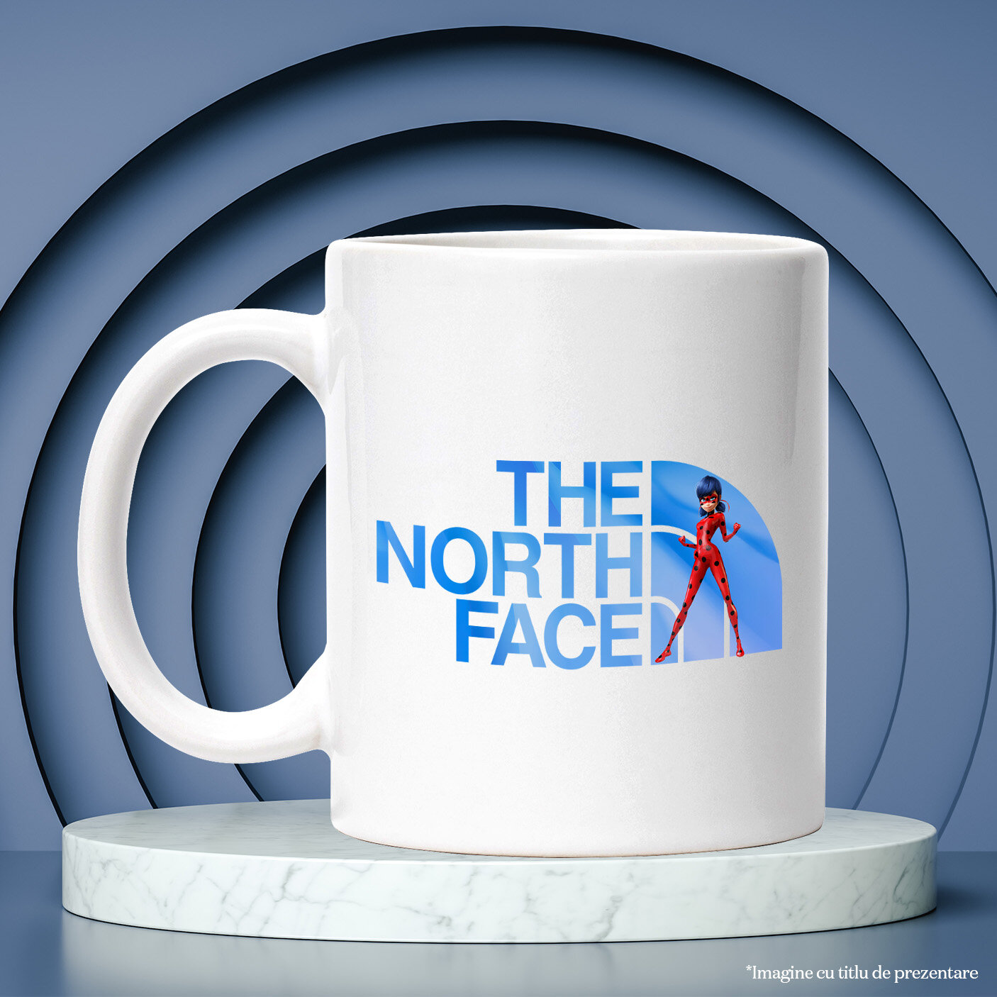 Bögre Lady Bug mintával, "The North Face" felirattal - 3. design ...