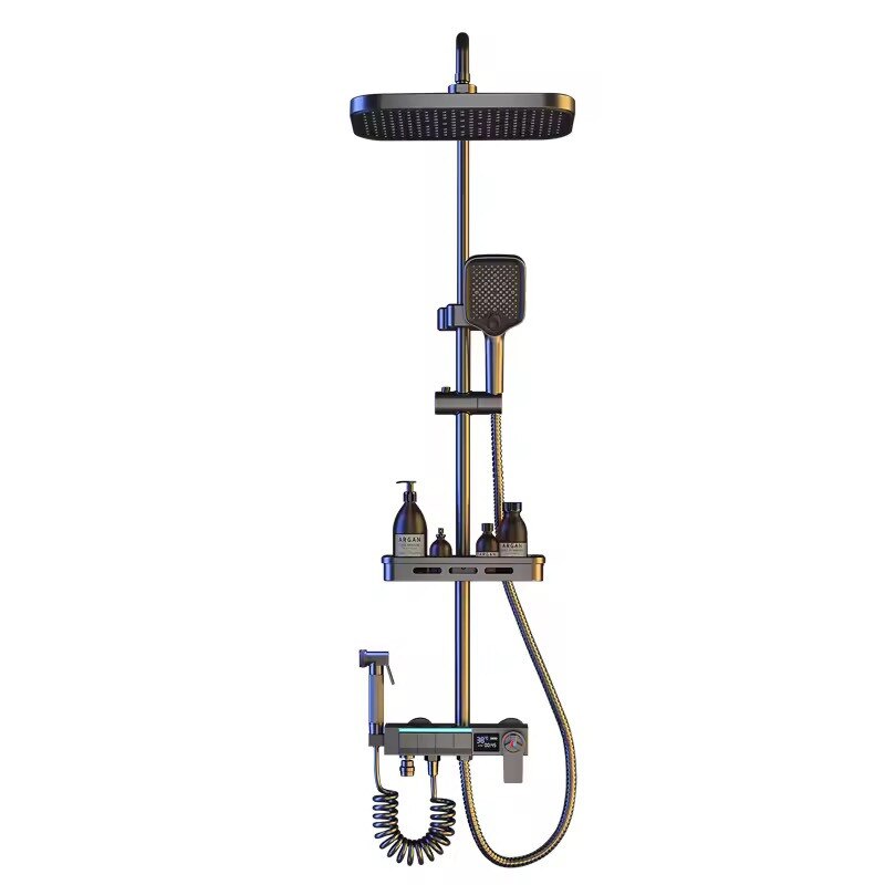 Coloana de Dus Smart, Afisaj LED, 4 Moduri Pulverizare, AirMix ...