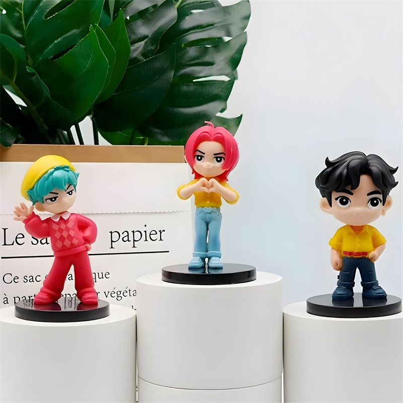 Set de 10 figurine mini K-pop Idol – Decor de colectie dragut, pentru ...