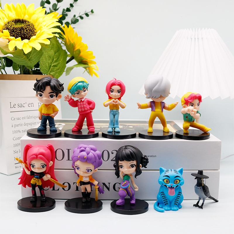 Set de 10 figurine mini K-pop Idol – Decor de colectie dragut, pentru ...