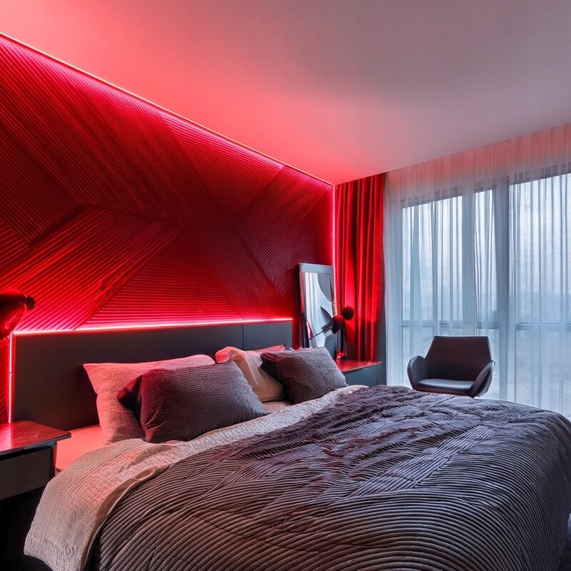 Лента LED Neon Flex, Design Light, червена, IP65, 12W/m, 25м - eMAG.bg