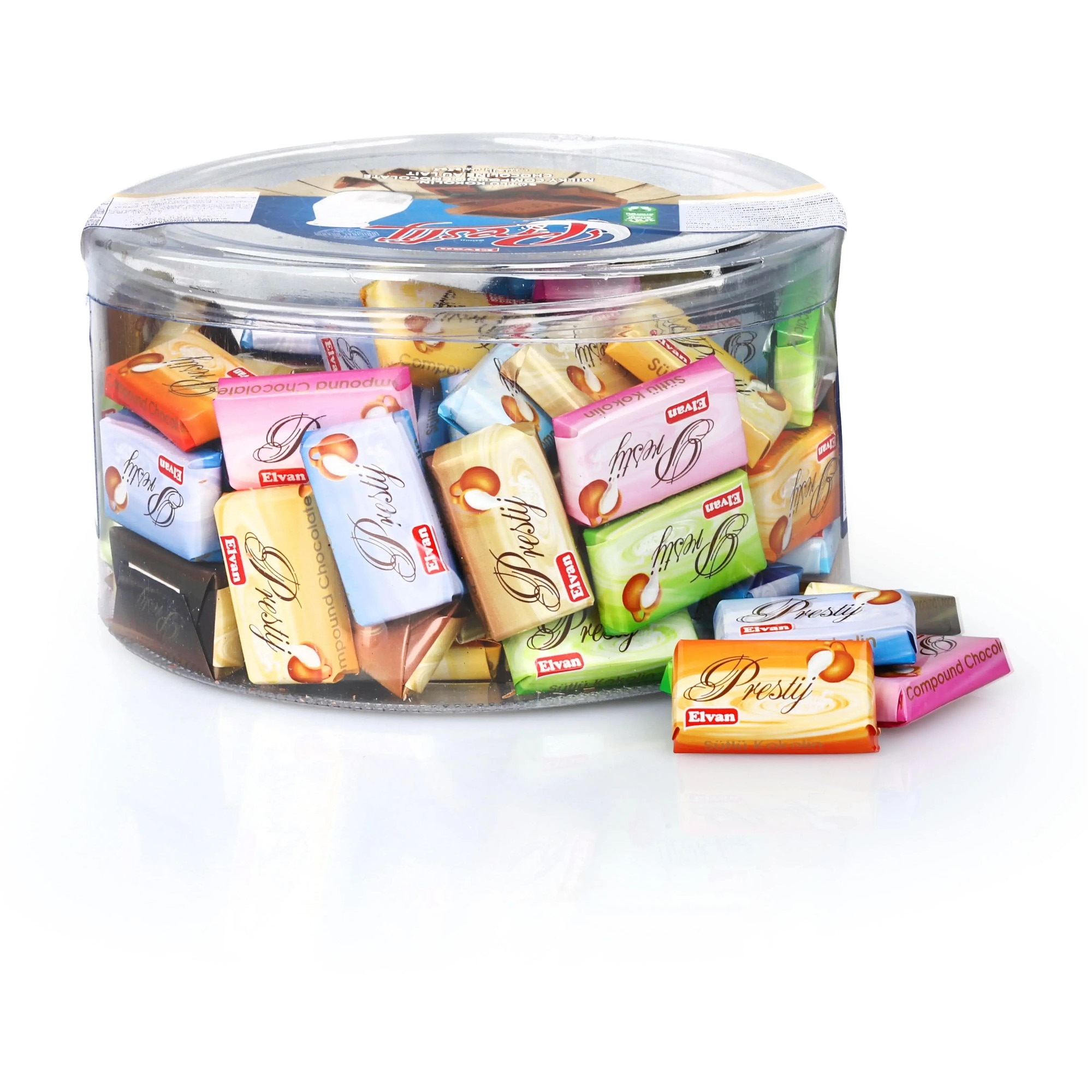Cutie mini-ciocolata Prestij Elvan 100 buc x 4, 5 grame - eMAG.ro