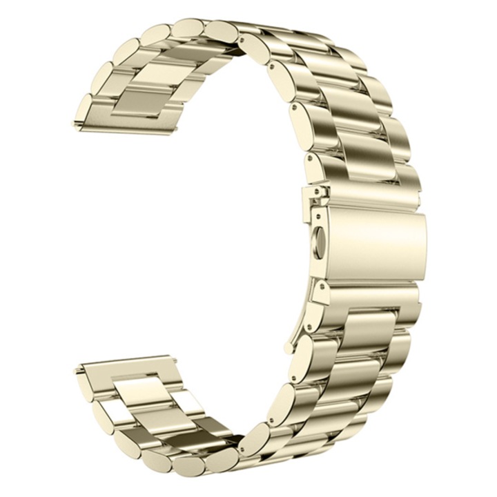 Bratara din otel inoxidabil pentru smartwatch, 22mm, finisaj starlight ...
