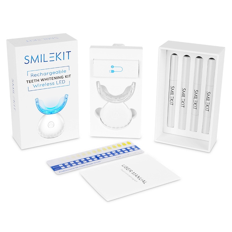 Kit albire dinti, Smilekit, incarcare wireless - eMAG.ro