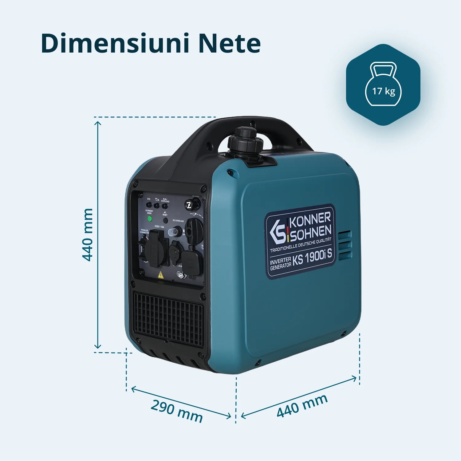 Könner & Söhnen KS 1900i S Generator invertor 2000 W, silentios ...