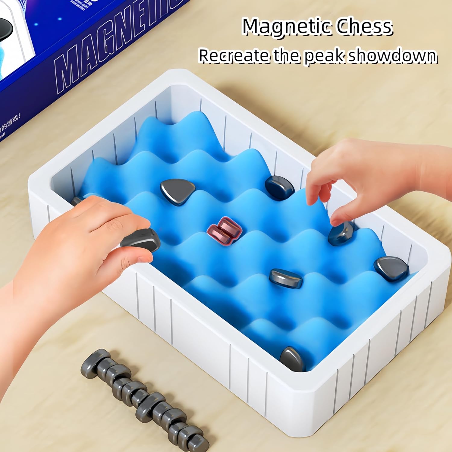 Set joc de sah magnetic, 20 piese, sac de depozitare, instructiuni ...