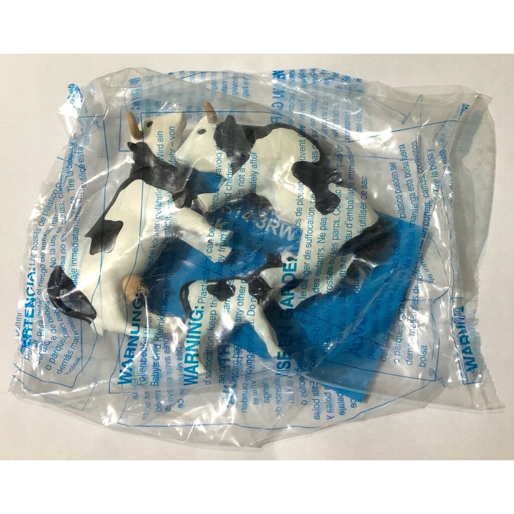 Set construcție fermă Playmobil, 2 vaci și un vițel, plastic, 3 piese ...