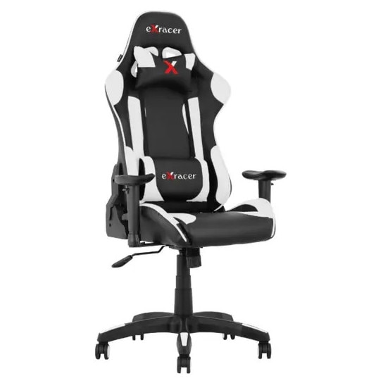 Геймърски стол EVO Racer X, регулируеми подлакътници, лумбална и ...