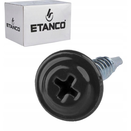 Suruburi autofiletante Etanco GM-B, grafit RAL 7016, 12mm, set 250 ...