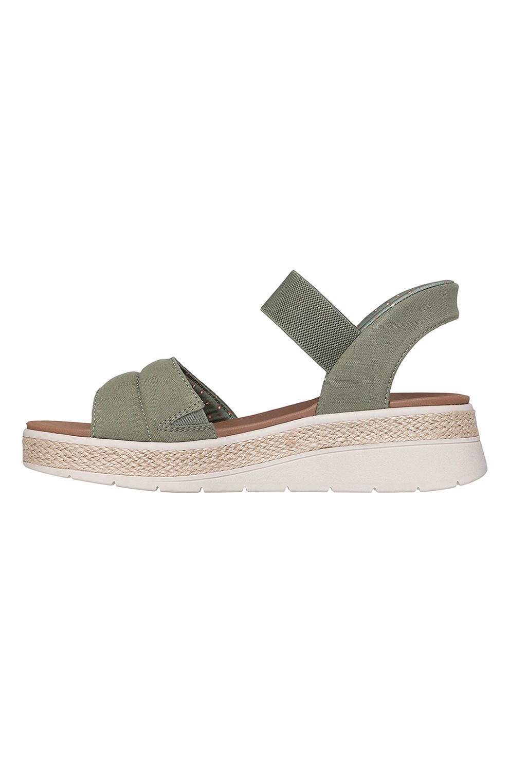 Skechers, Sandale cu talpa wedge Slip-Ins™ Bobs Sun Ray - eMAG.ro