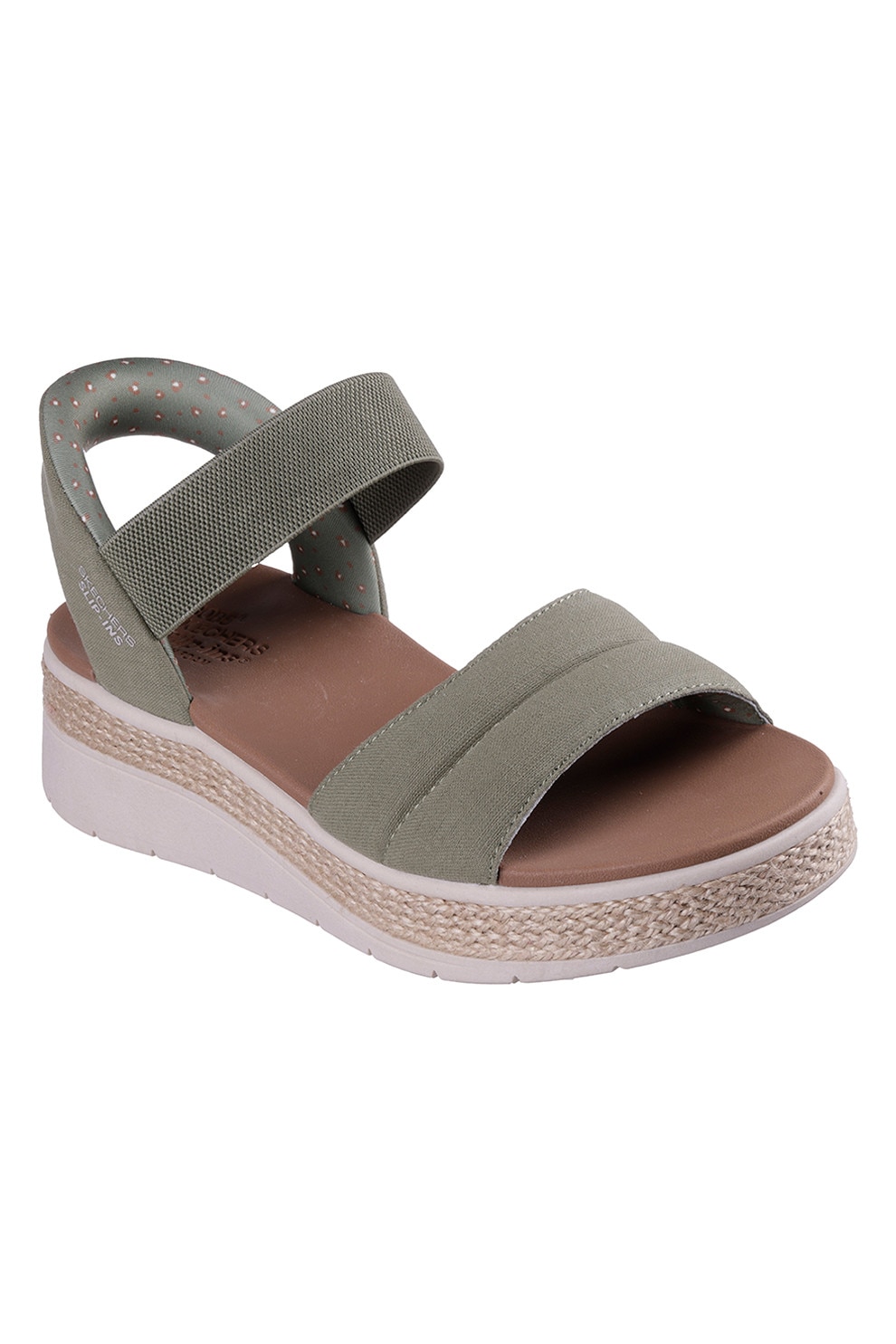 Skechers, Sandale cu talpa wedge Slip-Ins™ Bobs Sun Ray - eMAG.ro