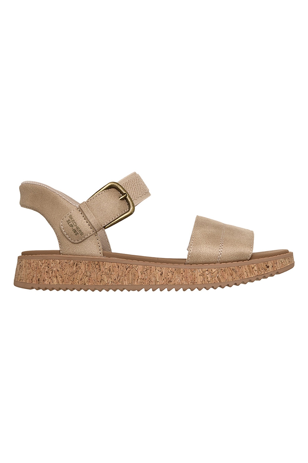 Skechers, Sandale slip-ins din material textil Sun Vibe, Maro taupe, 37 ...