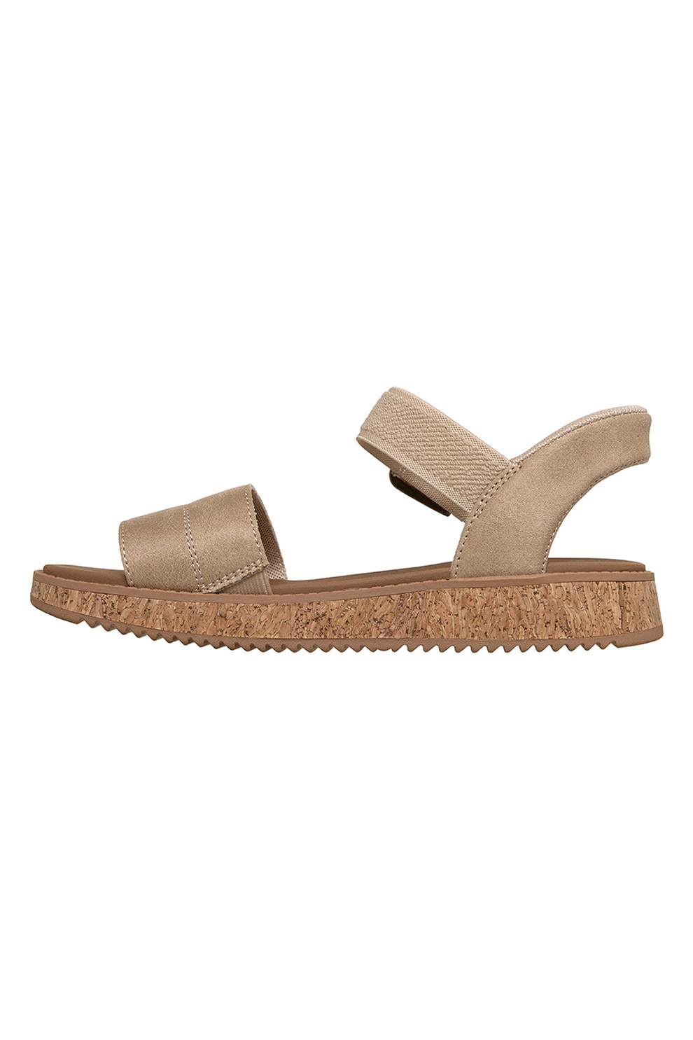 Skechers, Sandale slip-ins din material textil Sun Vibe, Maro taupe, 37 ...