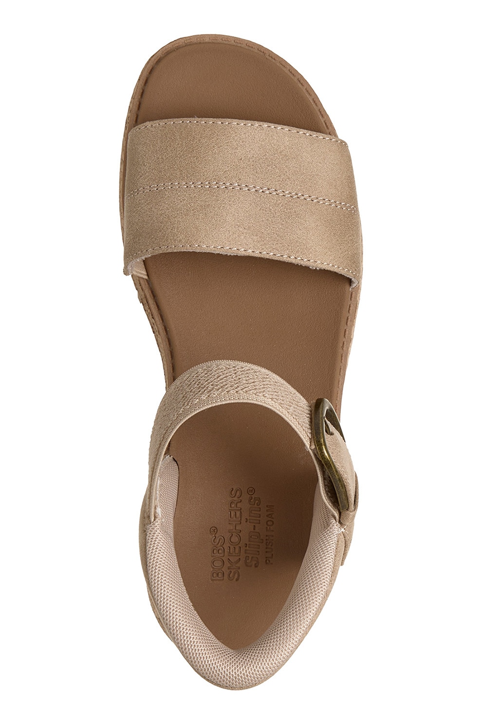 Skechers, Sandale slip-ins din material textil Sun Vibe, Maro taupe, 37 ...