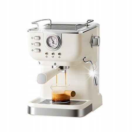 Espressor automat 20 bar, spumantor de lapte, design clasic, dimensiuni ...