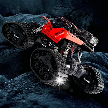 Masinuta RC Gotel 4x4 Teren 2in1 cu Roti si Senile Interchangeabile ...