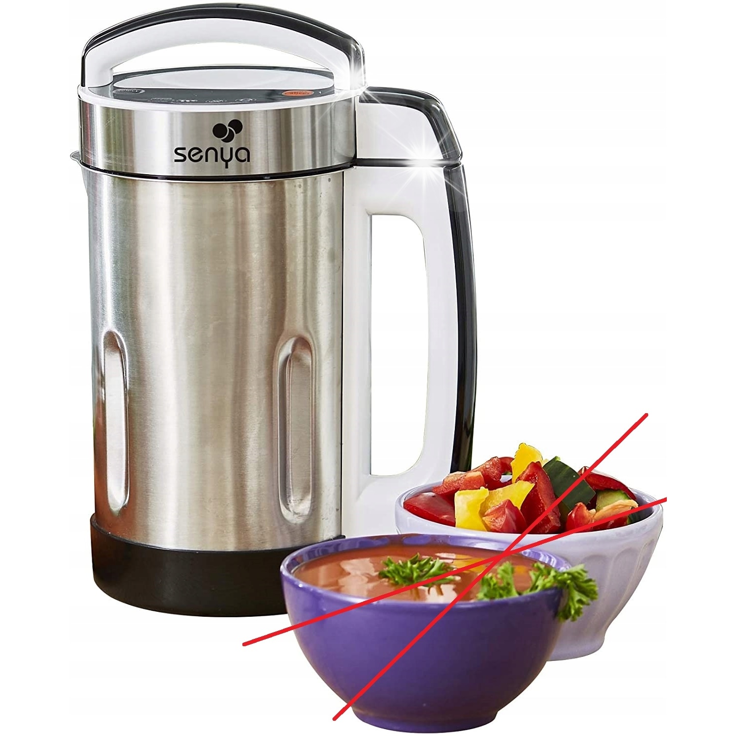 Blender de supa Senya SYCP-HB002, 1,6L, inox, 4 programe, 1150W - eMAG.ro