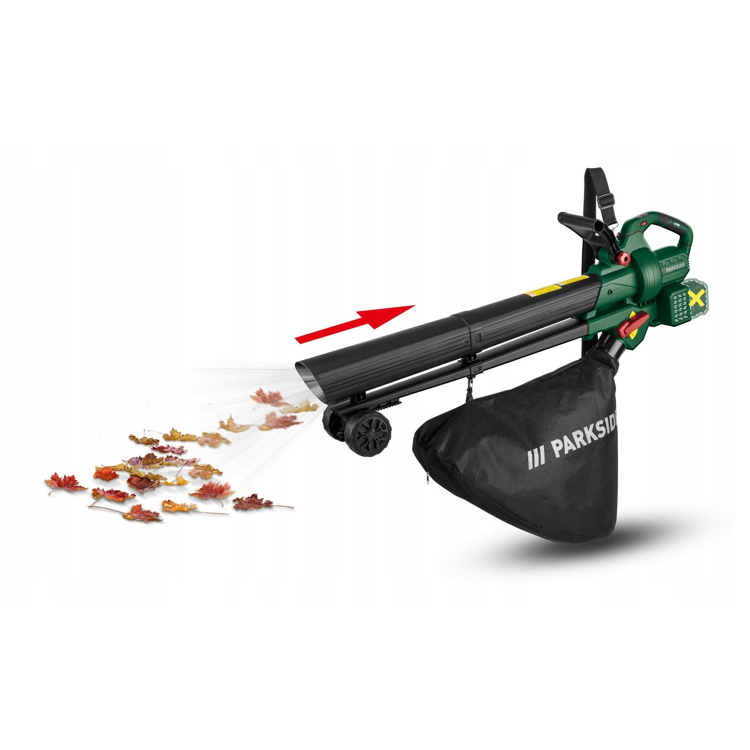 Aspirator si suflanta pentru frunze PARKSIDE 40 V, PLSBA 40-Li A1, 3 in ...