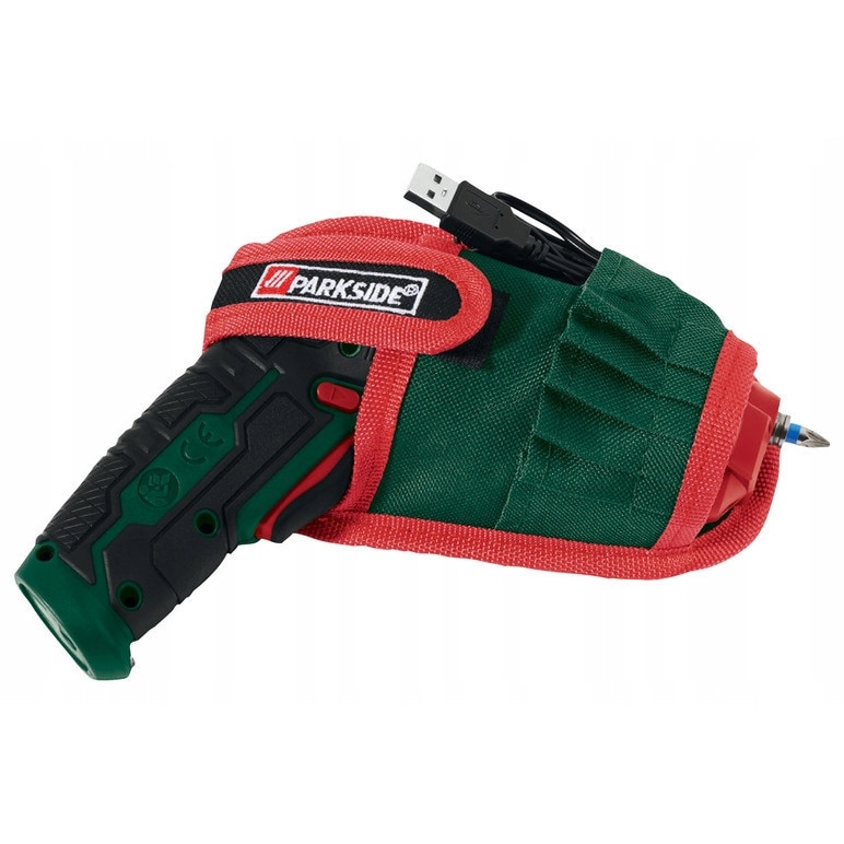 Акумулаторна отвертка Parkside 4V Rapidfire 2.2, 14 накрайника, 200x135x50мм, 525гр - eMAG.bg