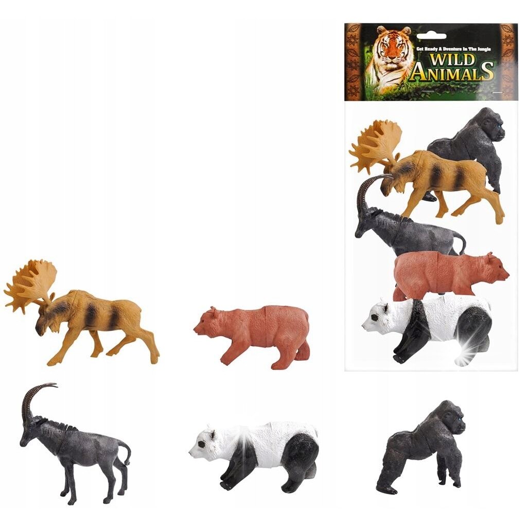 Figurine set animale zoo, Trifox, 5 piese, realizm, detalii fine - eMAG.ro