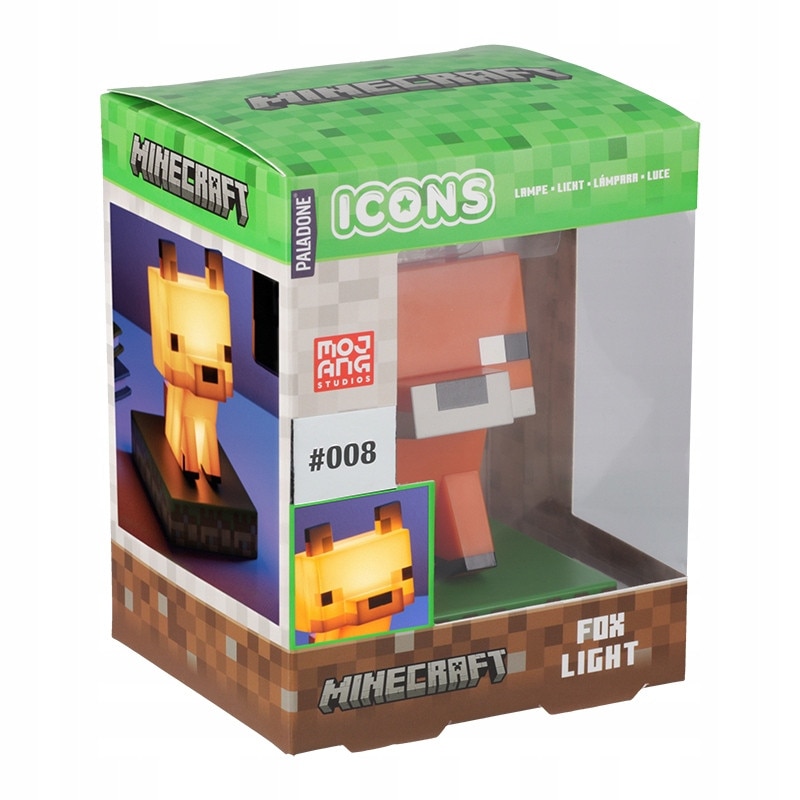Lampa decorativa Minecraft, Paladone, model vulpe, 11cm, oficial ...