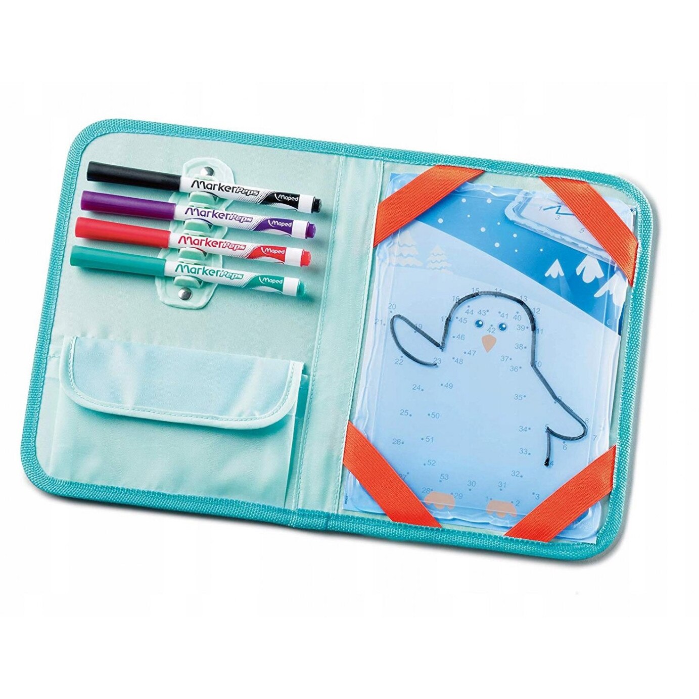 Tabla creativa transparenta Maped, set cu 4 markere, dimensiuni 23x29x3 ...