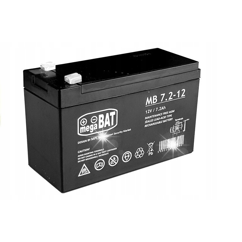 Acumulator AGM 12V 7.2Ah, negru - eMAG.ro