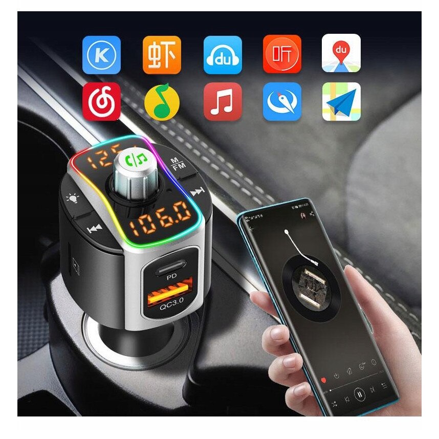 Transmiter FM Bluetooth, eXtremestyle FME2, 2xUSB, USB-C PD, microSD ...