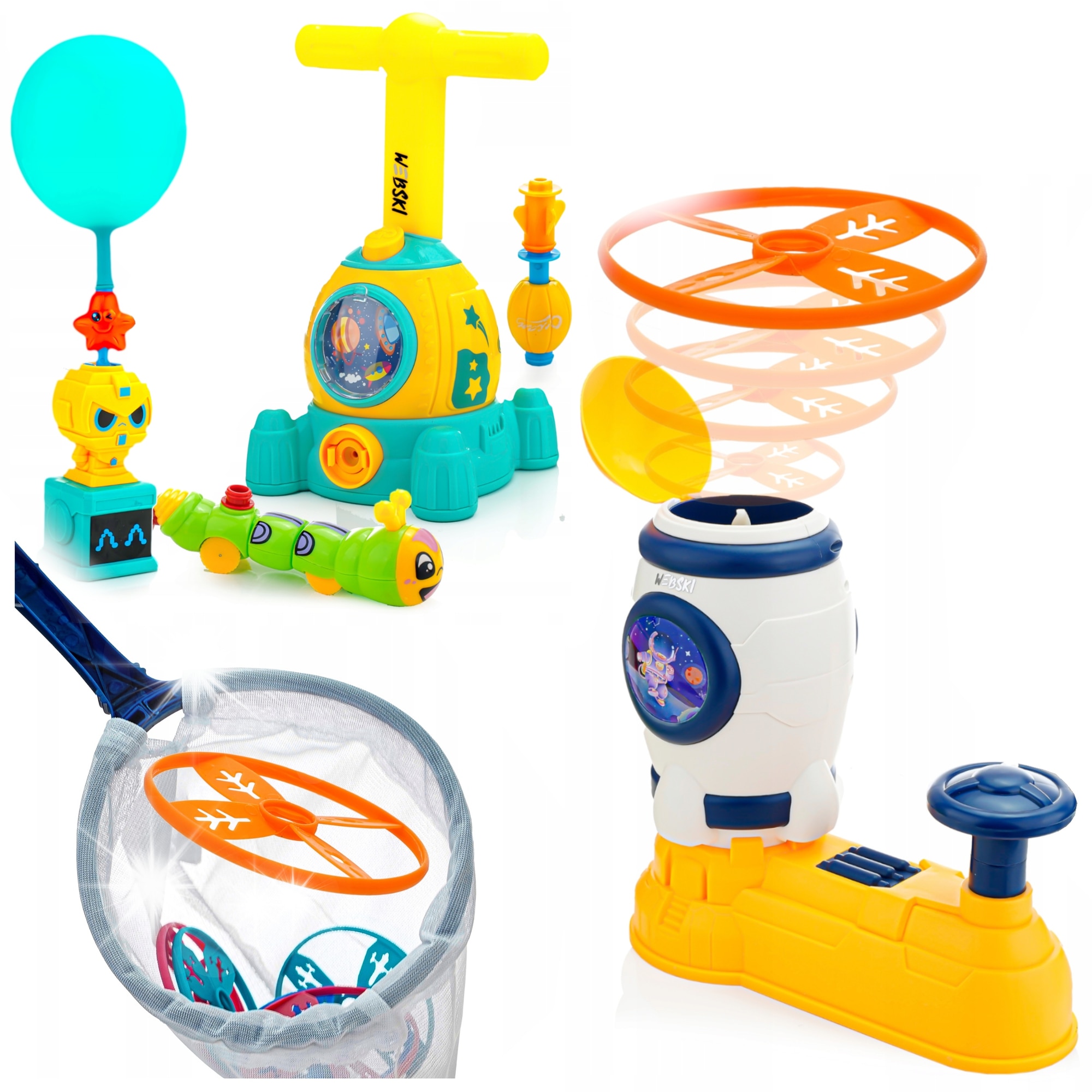 Set de jucarii interactive, Webski, lansator discur si baloane, 24 ...