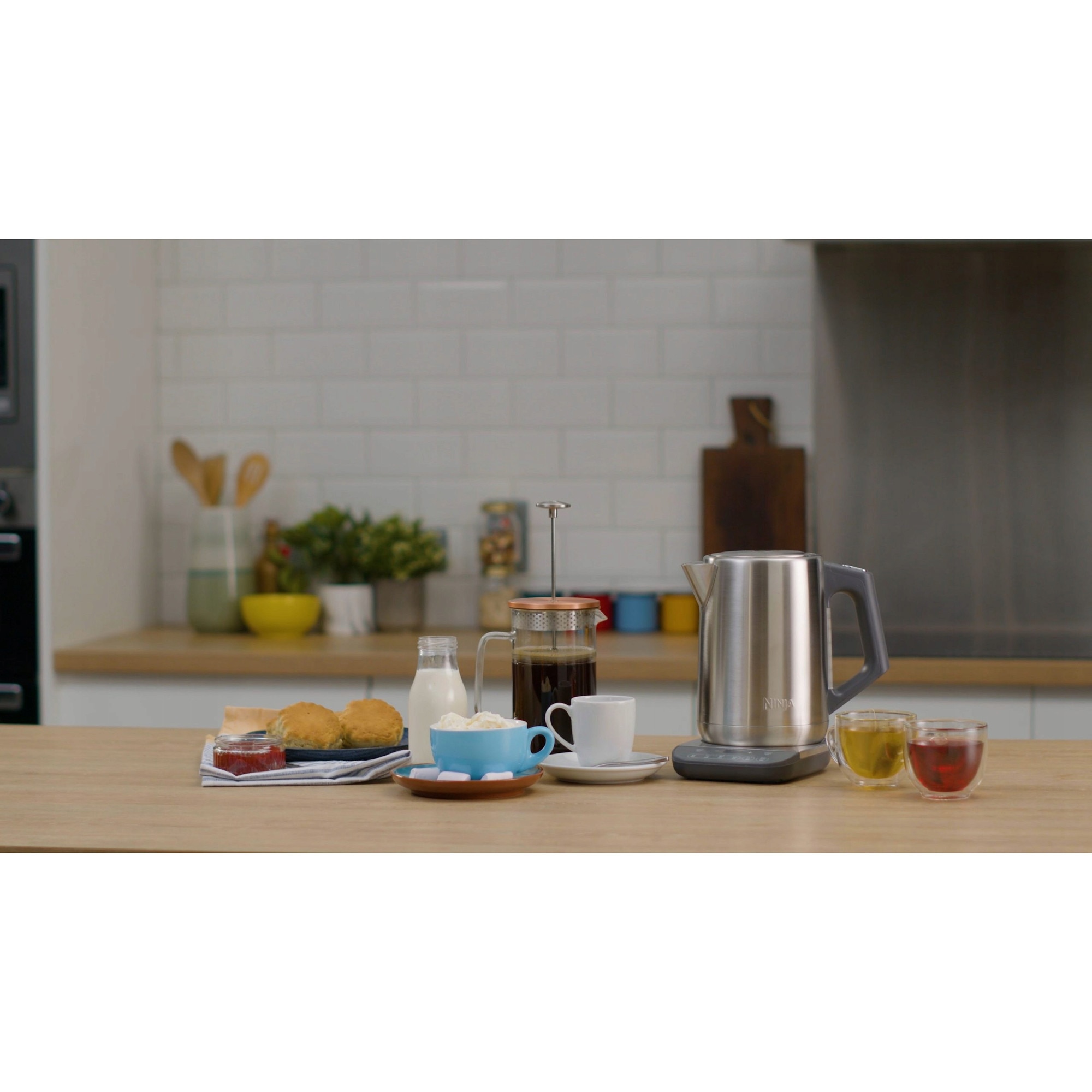 Fierbator Ninja, 1.7L, 3000W, reglare temperatura, inox, argintiu - eMAG.ro