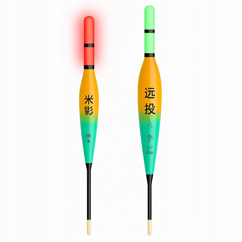 Set 2 Plute Pescuit LED 5g si 10g, 20cm, cu Baterii CR425 - eMAG.ro