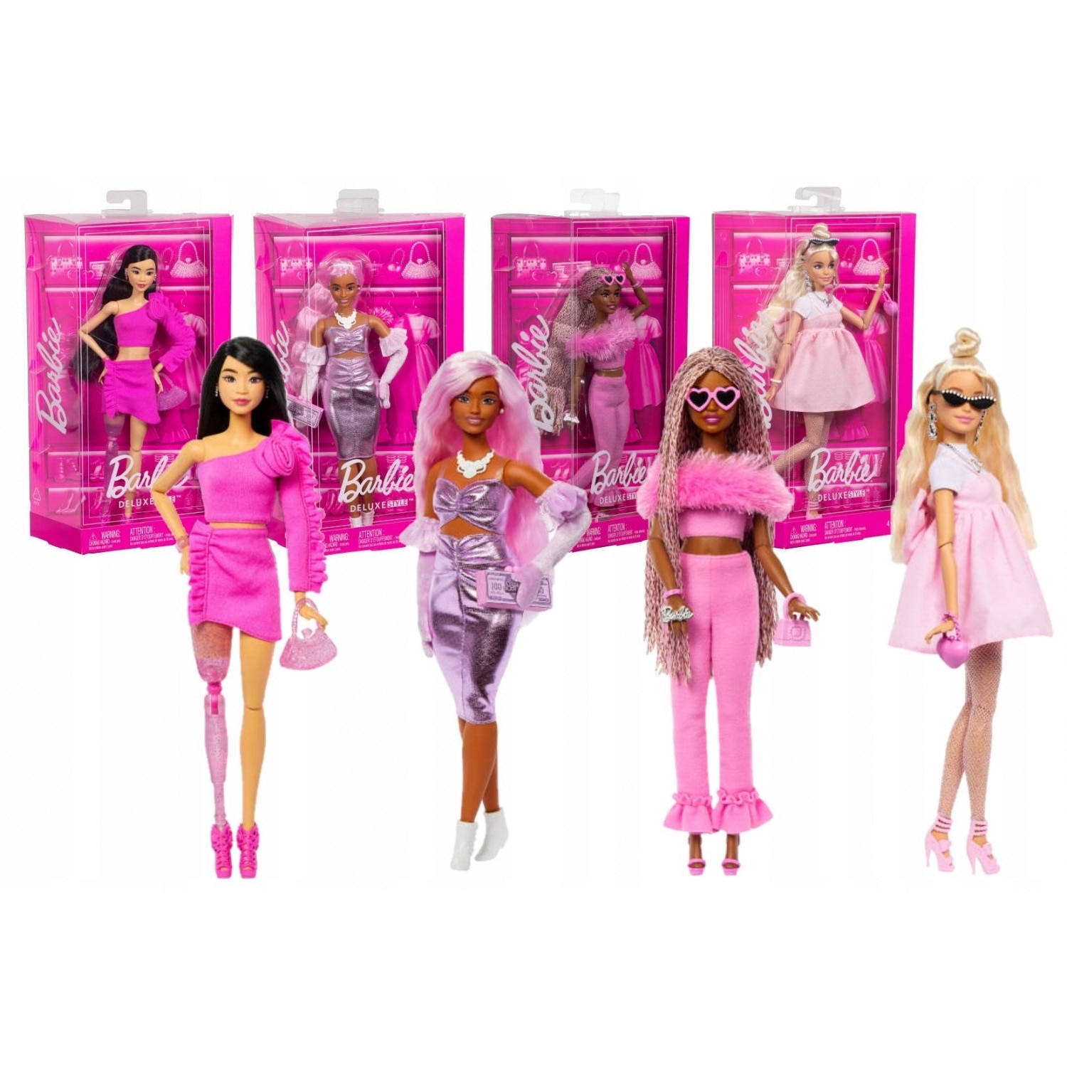 Papusa Barbie Deluxe Style, 4 modele, Mattel HYV24 - eMAG.ro