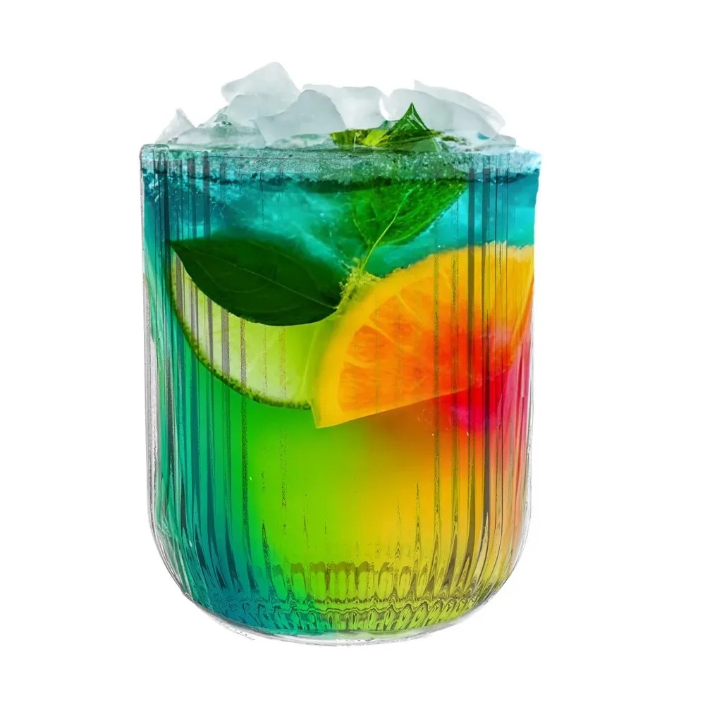 Set 6 Pahare Din Sticla cu Model, Capacitate 250ml, Ideal pentru Apa ...