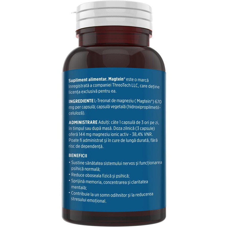 ‍Magneziu L-Treonat Magtein® – Formula complexa de magneziu antistres ...