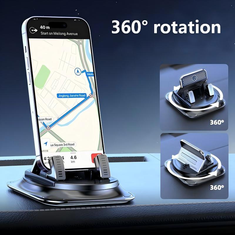 Set accesorii auto 2-in-1: Suport telefon 360° si placuta de parcare cu ...