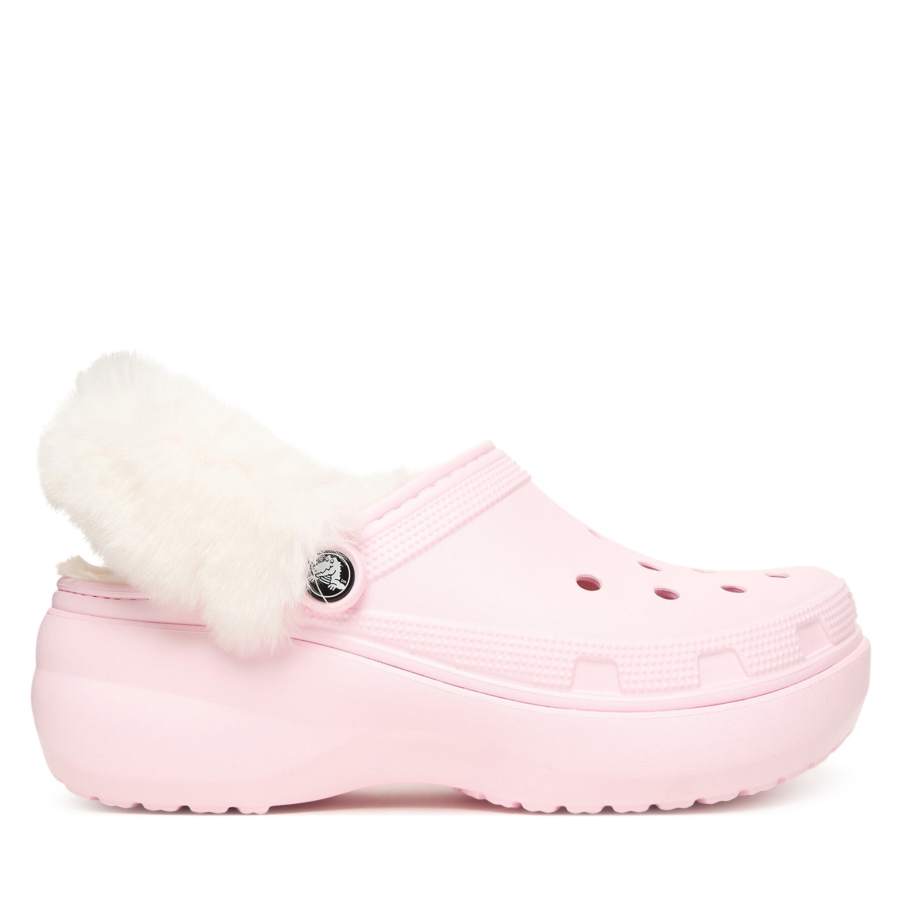 Papuci Crocs, model Classic Platform Fuz, roz - eMAG.ro