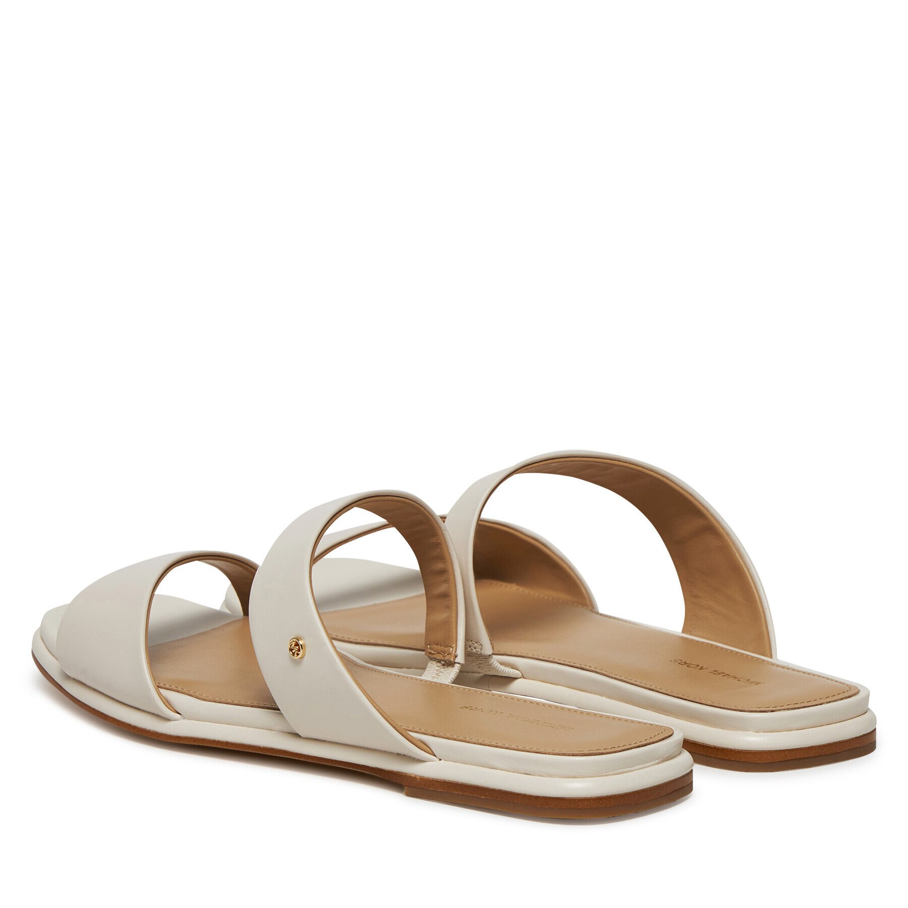 Slapi dama, Michael Michael Kors, Jaida, piele naturala, crem deschis ...