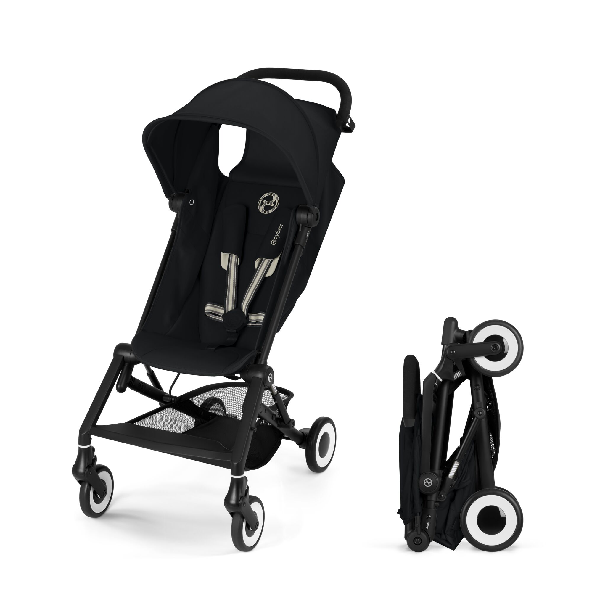 Carucior pentru bebelusi Cybex Gold AGIS BLK Magic Black, negru - eMAG.ro