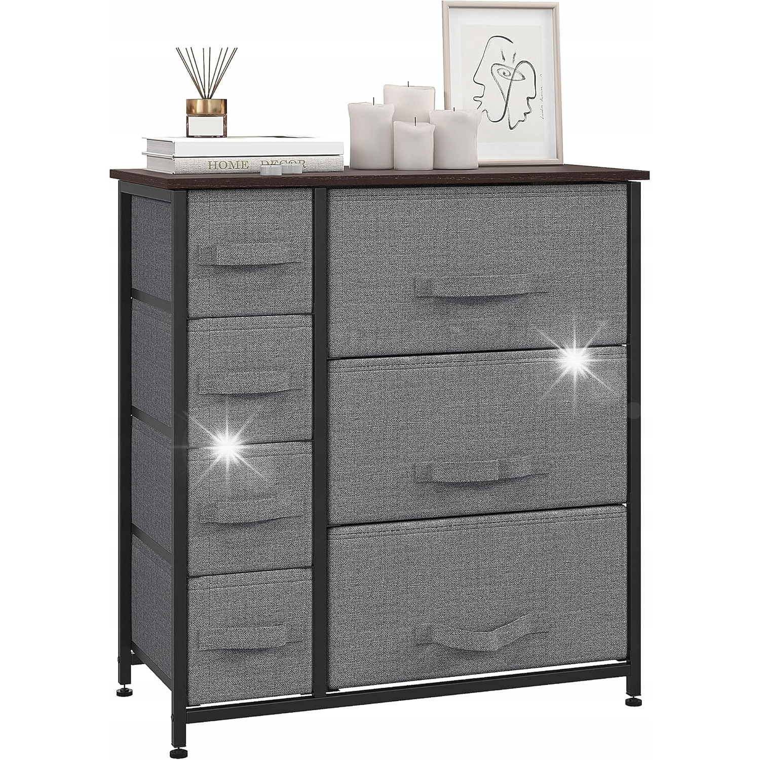 Comoda cu 7 sertare, design elegant, material din placaj melaminat ...