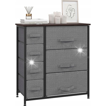 Comoda cu 7 sertare, design elegant, material din placaj melaminat ...