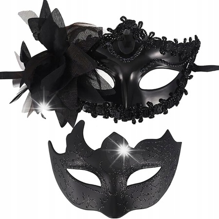 Set masti Halloween, 2 bucati, pentru petreceri carnaval - eMAG.ro