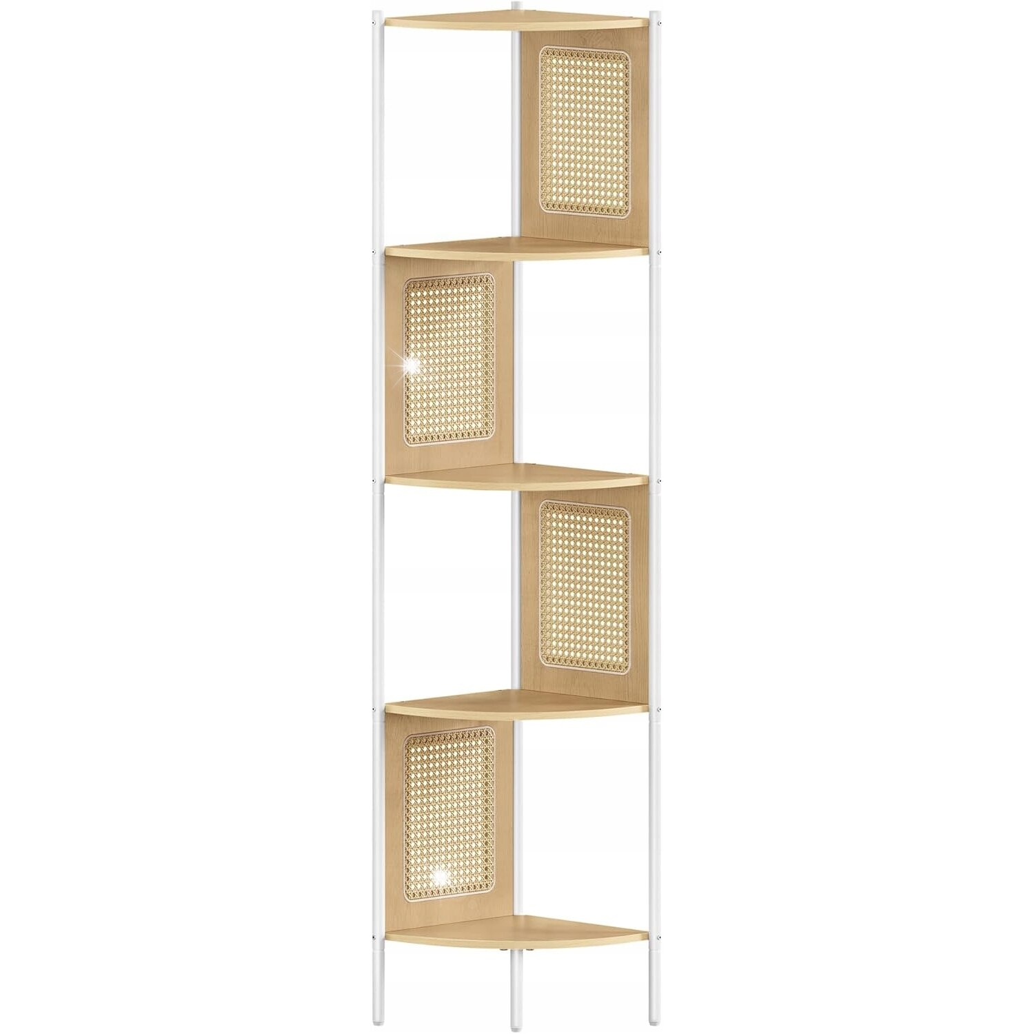 Raft coltar suspendat, 5 niveluri, ratan, 31,9x31,9x156,4cm - eMAG.ro