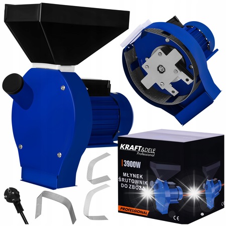 Macinator electric de cereale 3900W, 3 site interschimbabile, mancare ...