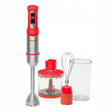 Blender Mellerware Spiro! 1000W, rosu, functie Turbo, set cu ...