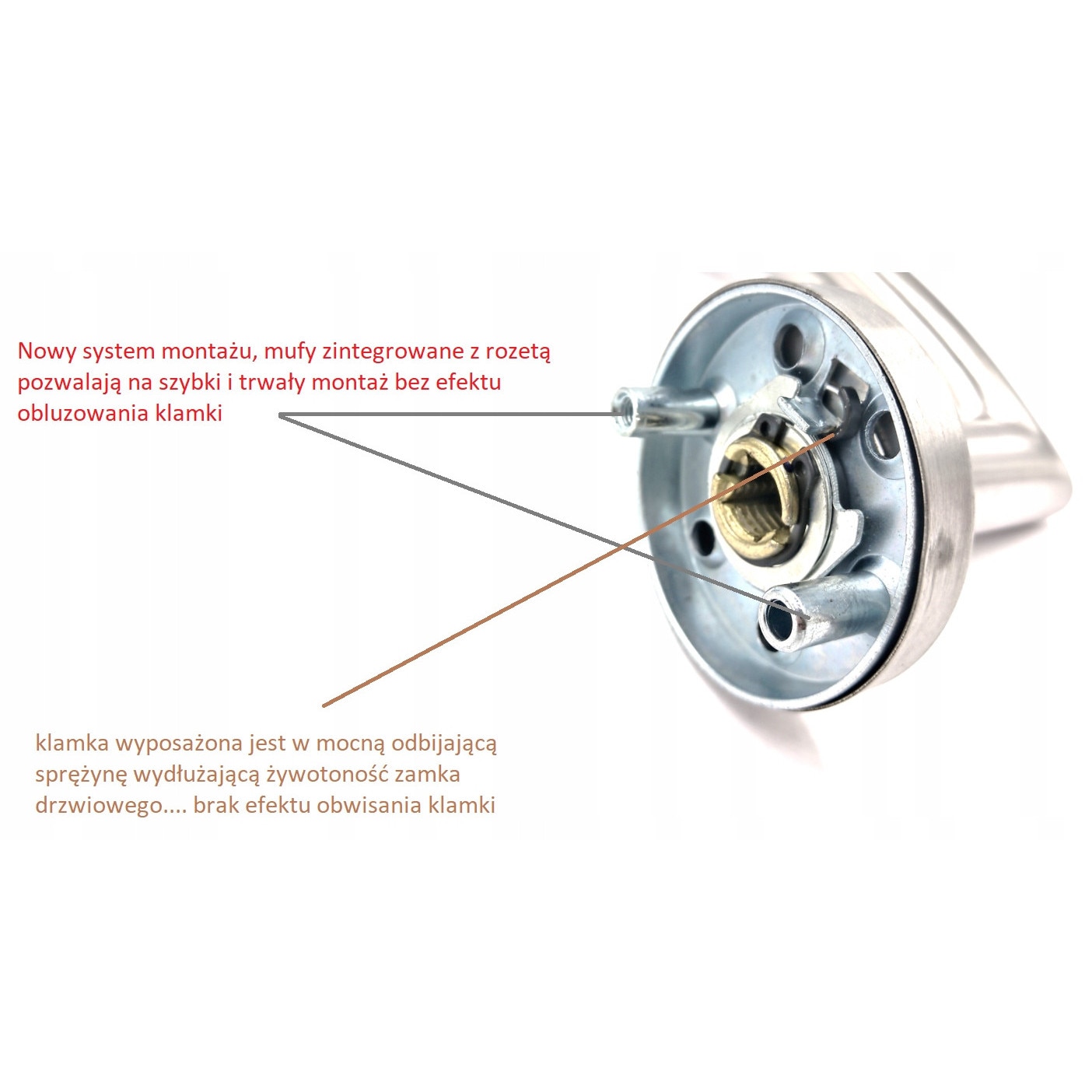 Clanta de usa interioara Kuchinox Faro, inox, finisaj satinat, design ...