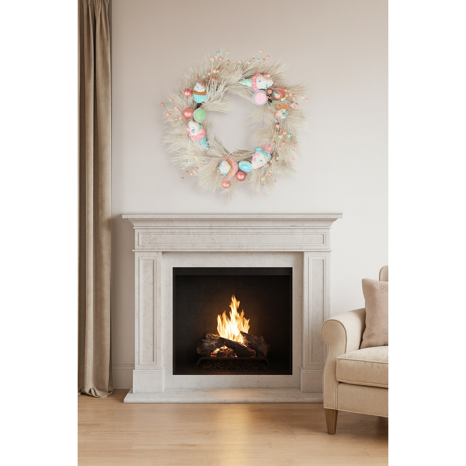 Coronite de Craciun "Colind de Iarna" 56x56x13 - eMAG.ro