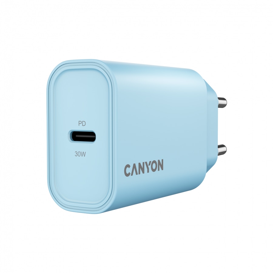 Зарядно устройство CANYON CNE-CHA30CLLBL OnCharge 30CL, 30 W, 1x USB ...